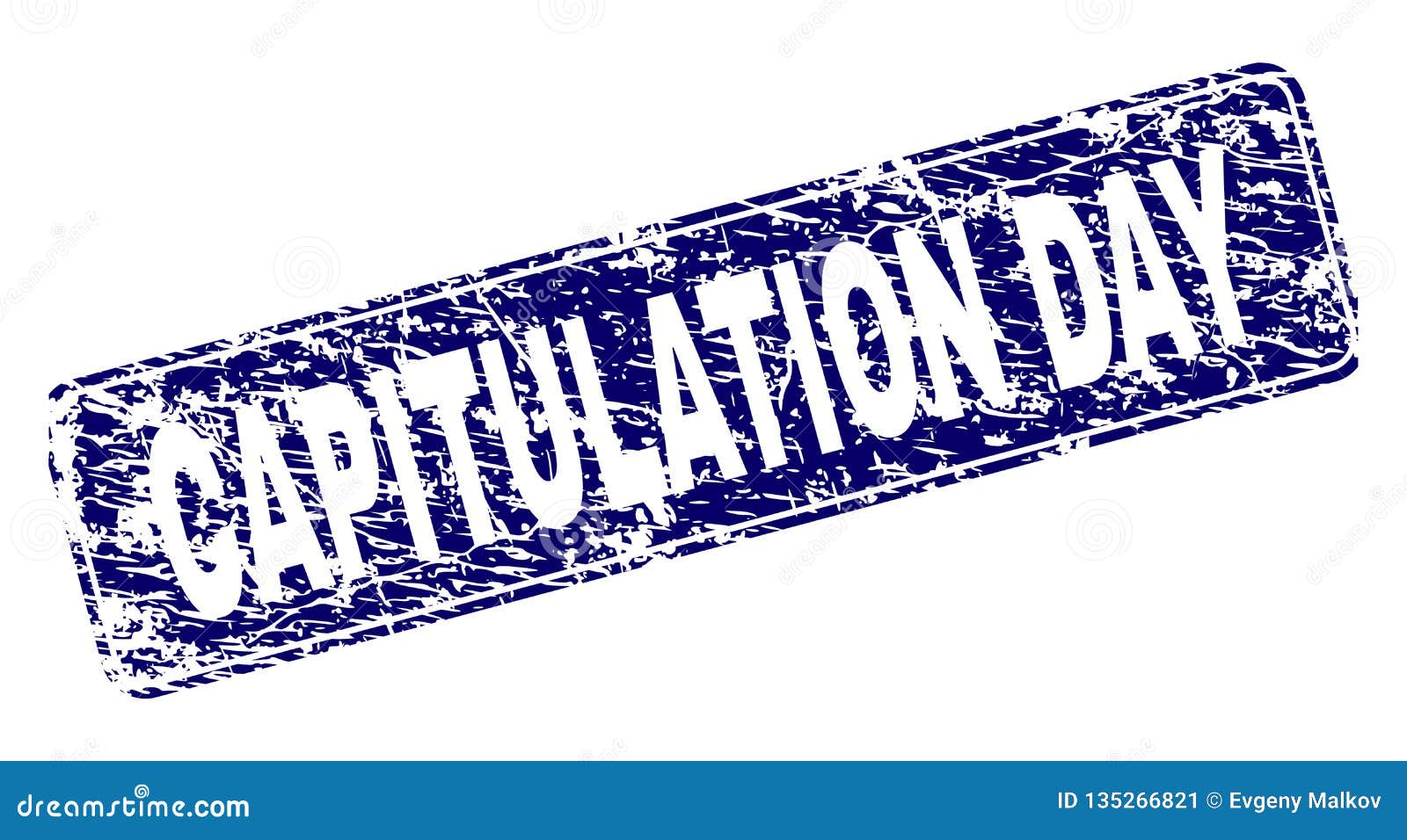 Scratched CAPITULATION DAY Framed Rounded Rectangle Stamp Stock Vector ...