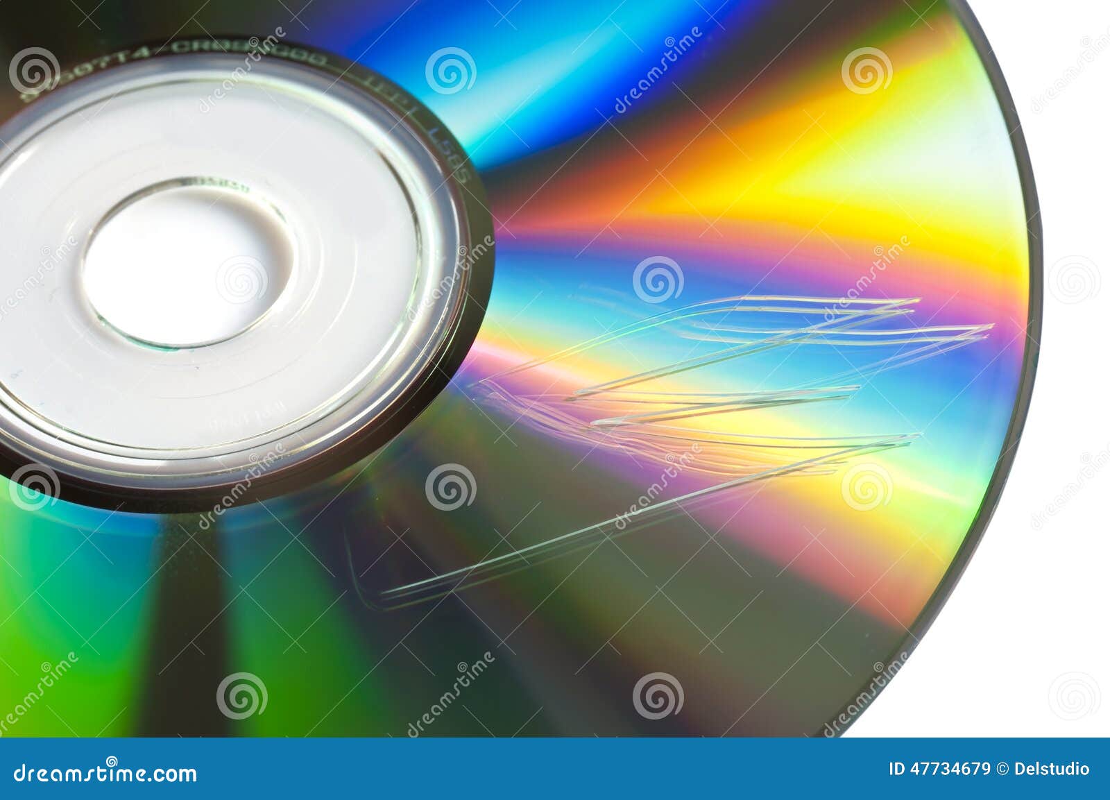 Scratched Cd or Dvd Close Up Stock Image - Image of macro, copy: 47734679