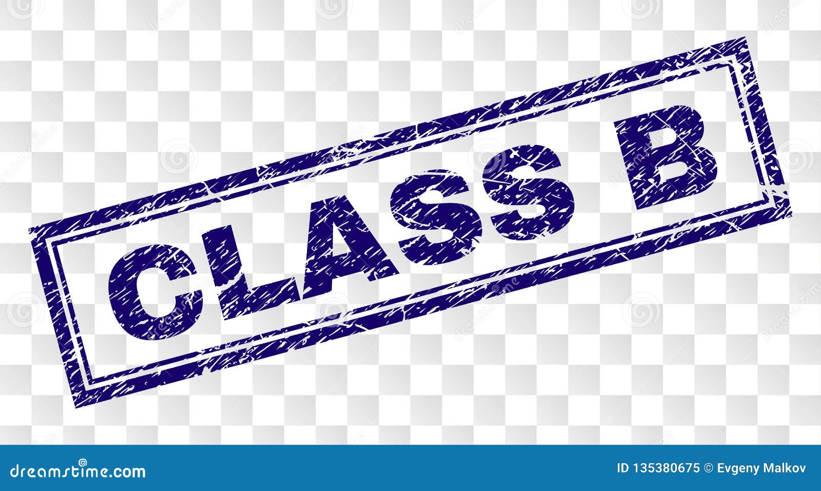 Scratched CLASS B Rectangle Stamp Stock Vector - Illustration of ...