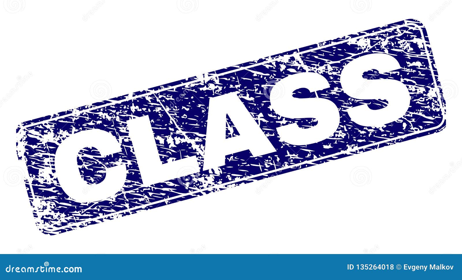 Scratched CLASS Framed Rounded Rectangle Stamp Stock Vector ...