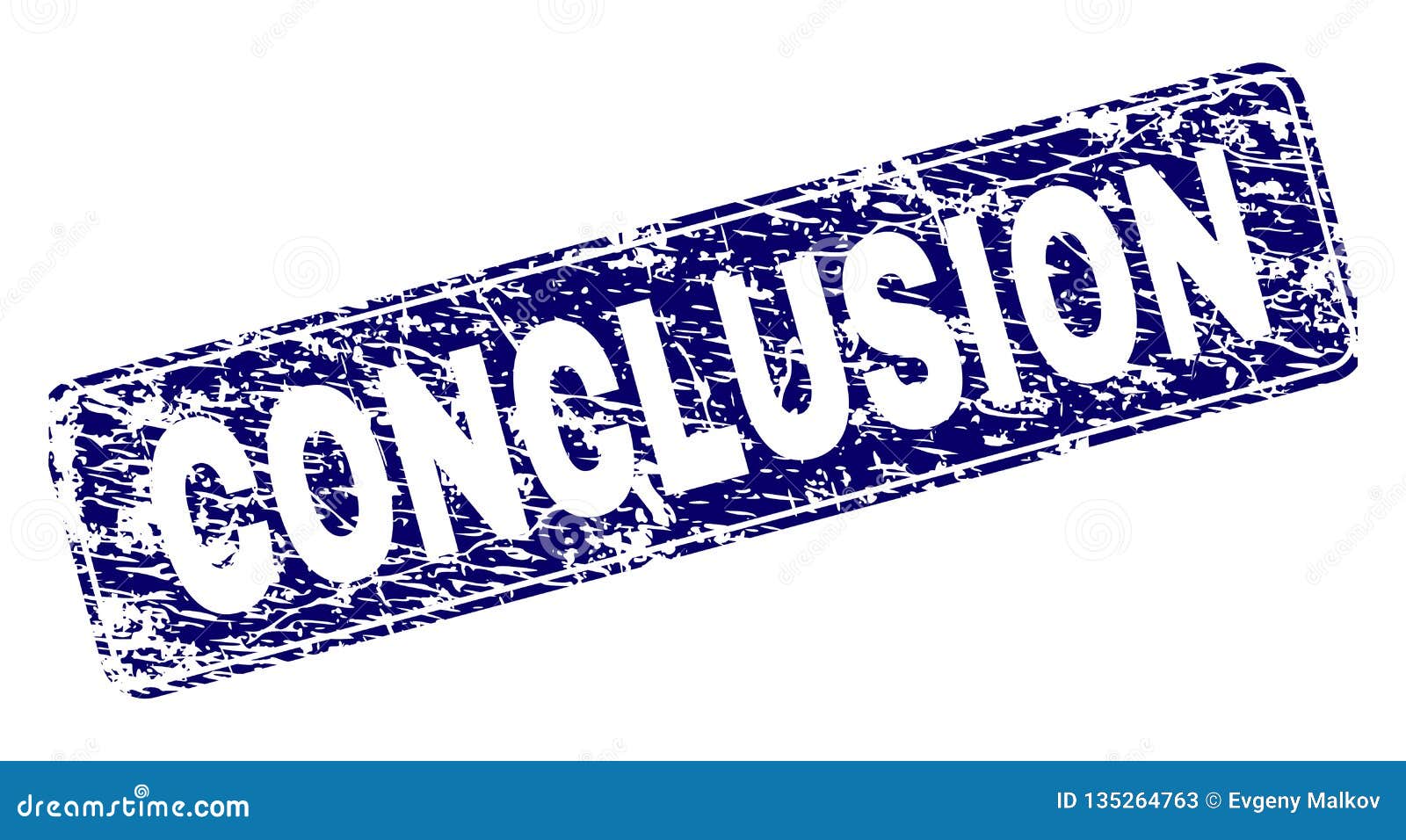 Scratched CONCLUSION Framed Rounded Rectangle Stamp Stock Vector ...