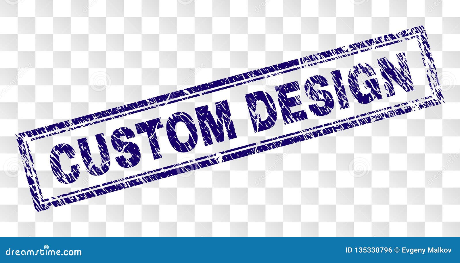 Scratched CUSTOM DESIGN Rectangle Stamp Stock Vector - Illustration of ...