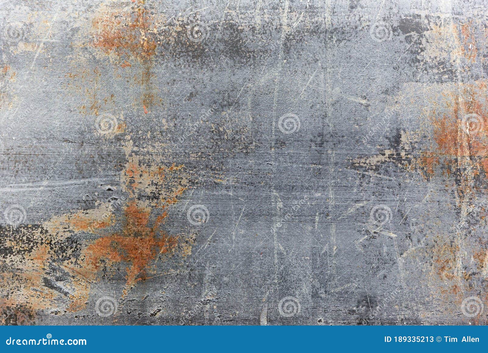 Scratched & Distorted Blue Rustic Metal Texture Surface Stock Image ...