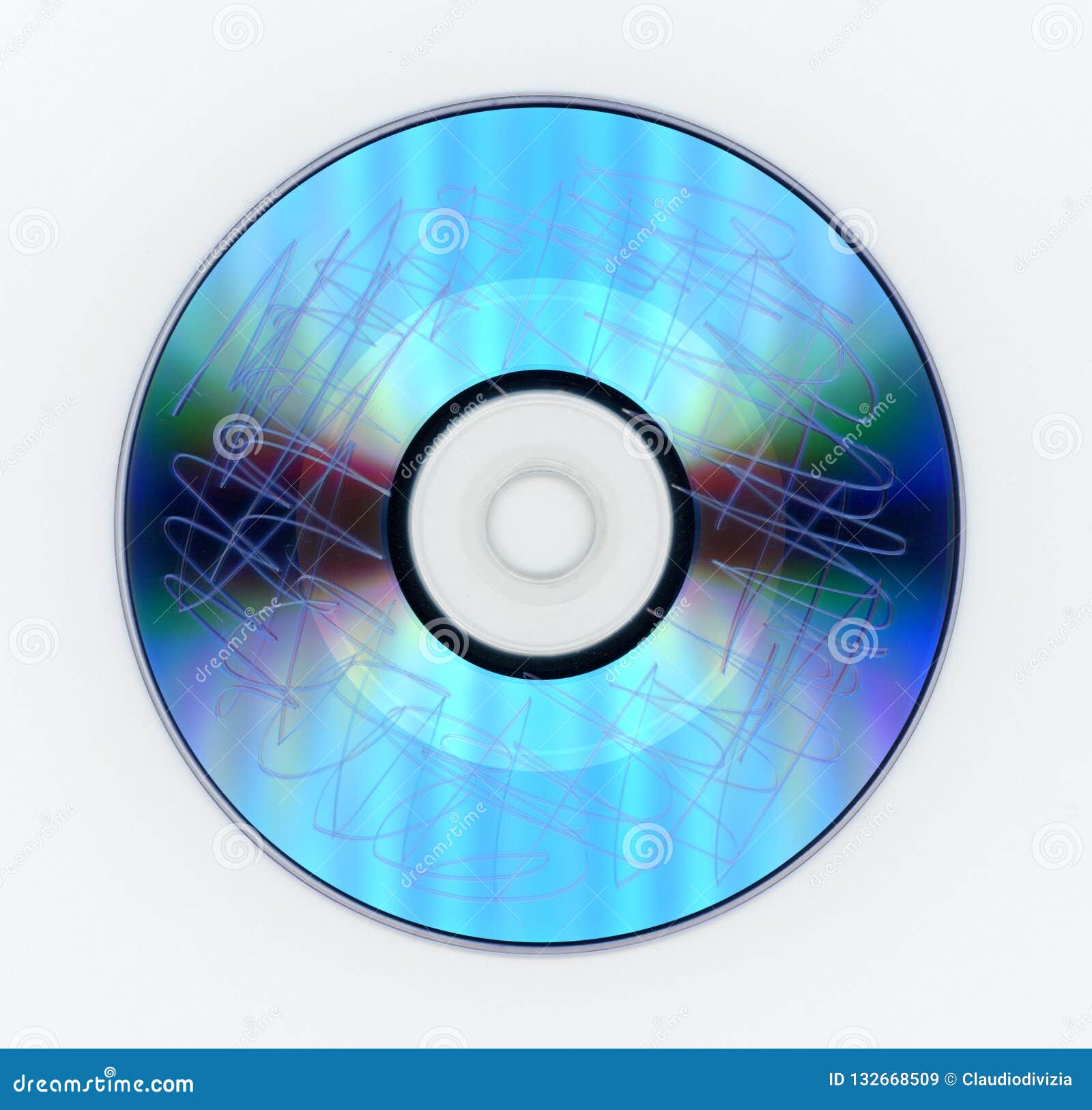 Scratched DVD video disc stock image. Image of error - 132668509