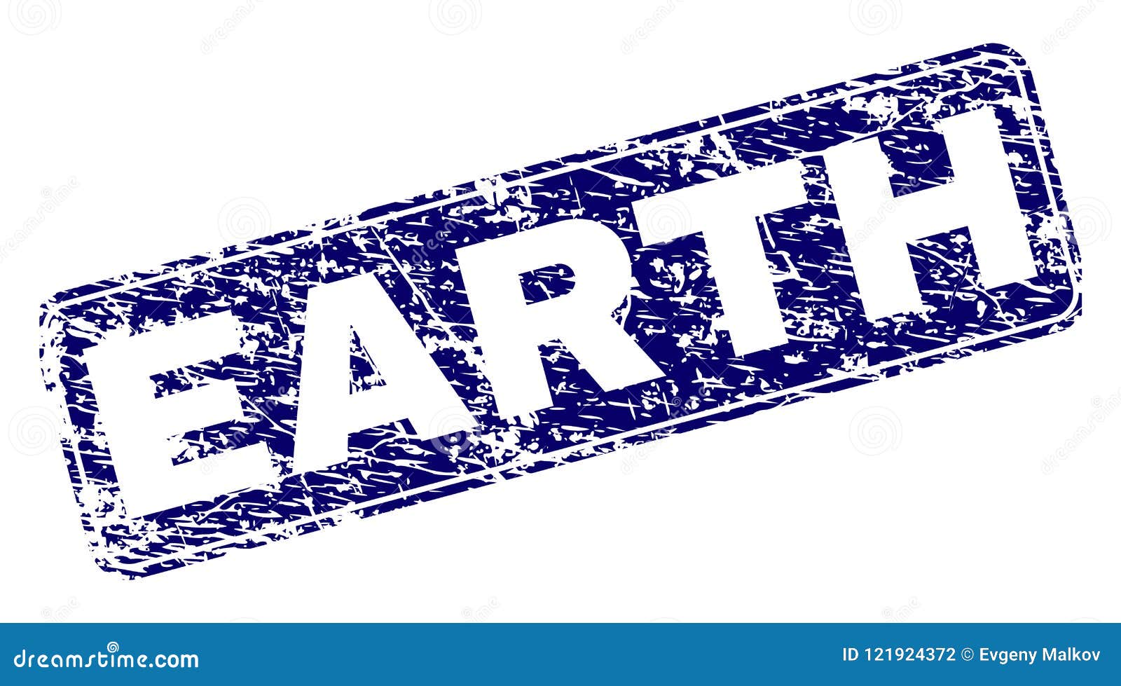 Scratched EARTH Framed Rounded Rectangle Stamp Stock Vector ...