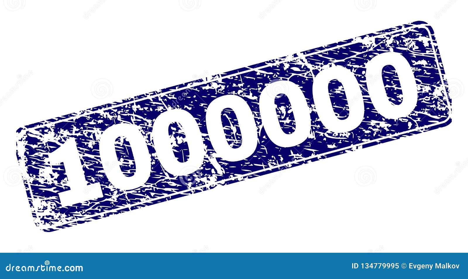 Scratched 1000000 Framed Rounded Rectangle Stamp Stock Vector ...
