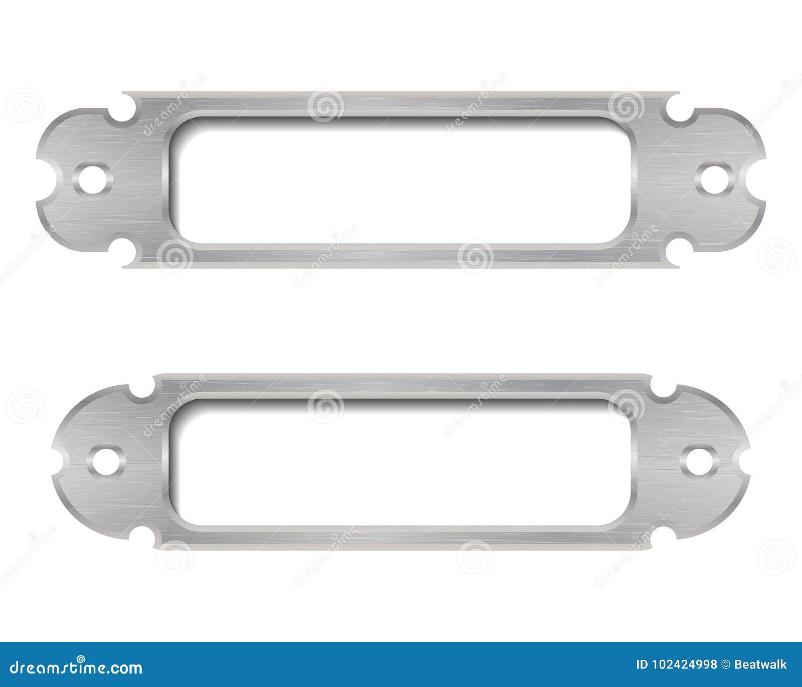 Scratched Frames from Metal Stock Vector - Illustration of head ...