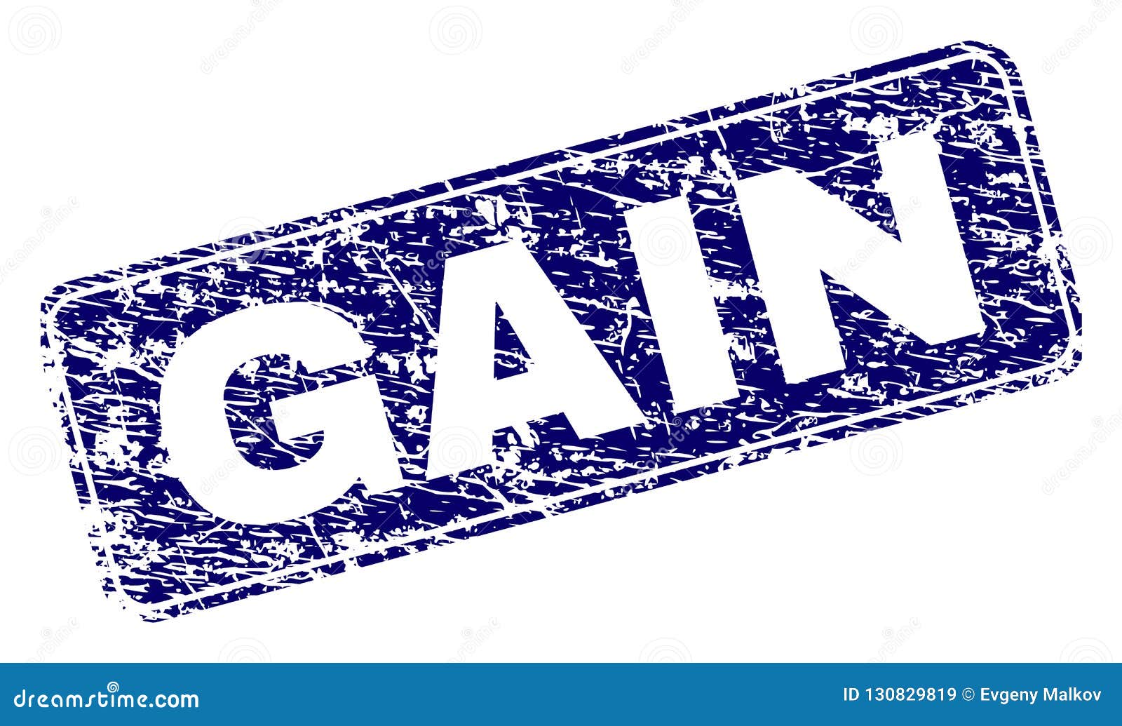 Scratched GAIN Framed Rounded Rectangle Stamp Stock Vector ...