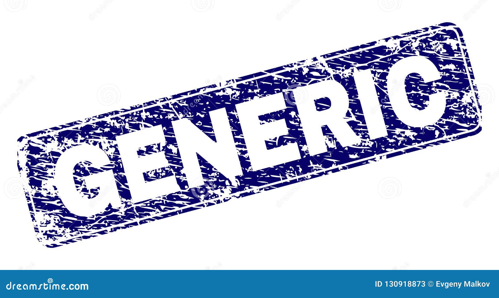 Scratched GENERIC Framed Rounded Rectangle Stamp Stock Vector ...