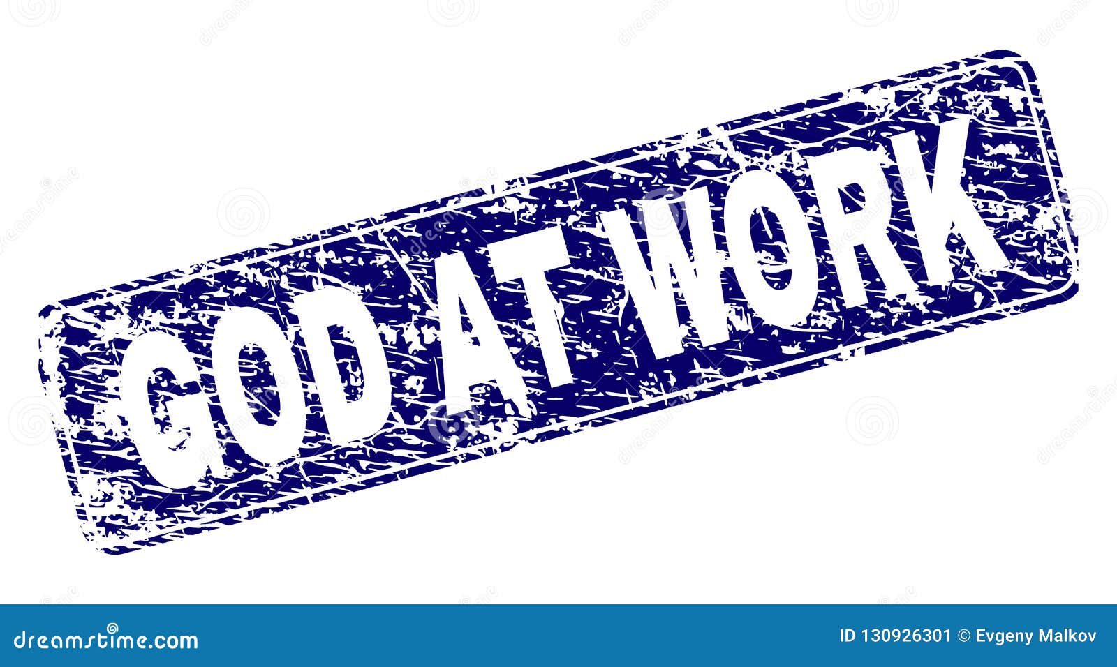 Scratched GOD at WORK Framed Rounded Rectangle Stamp Stock Vector ...