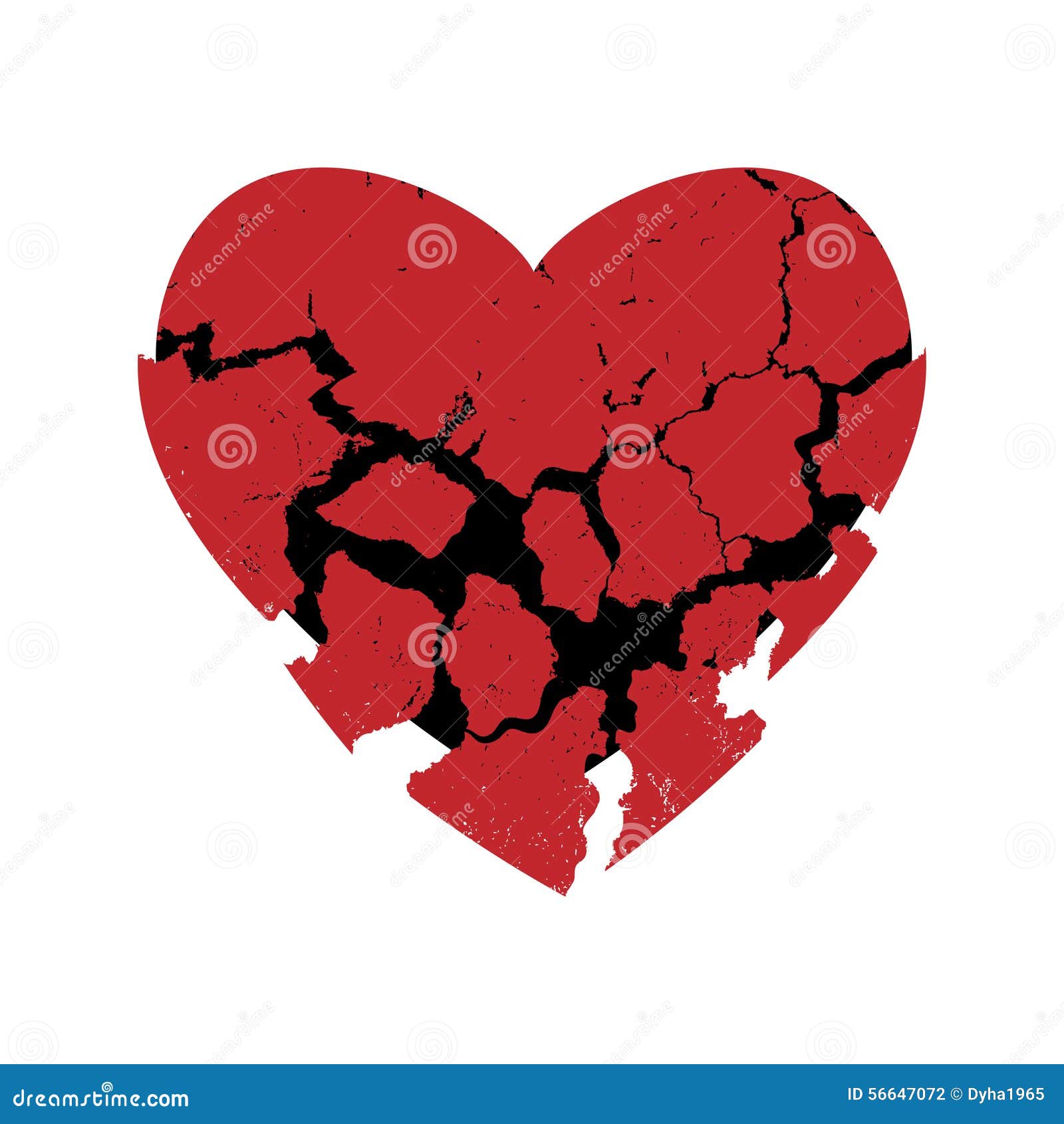 Scratched heart01 stock vector. Illustration of sign - 56647072