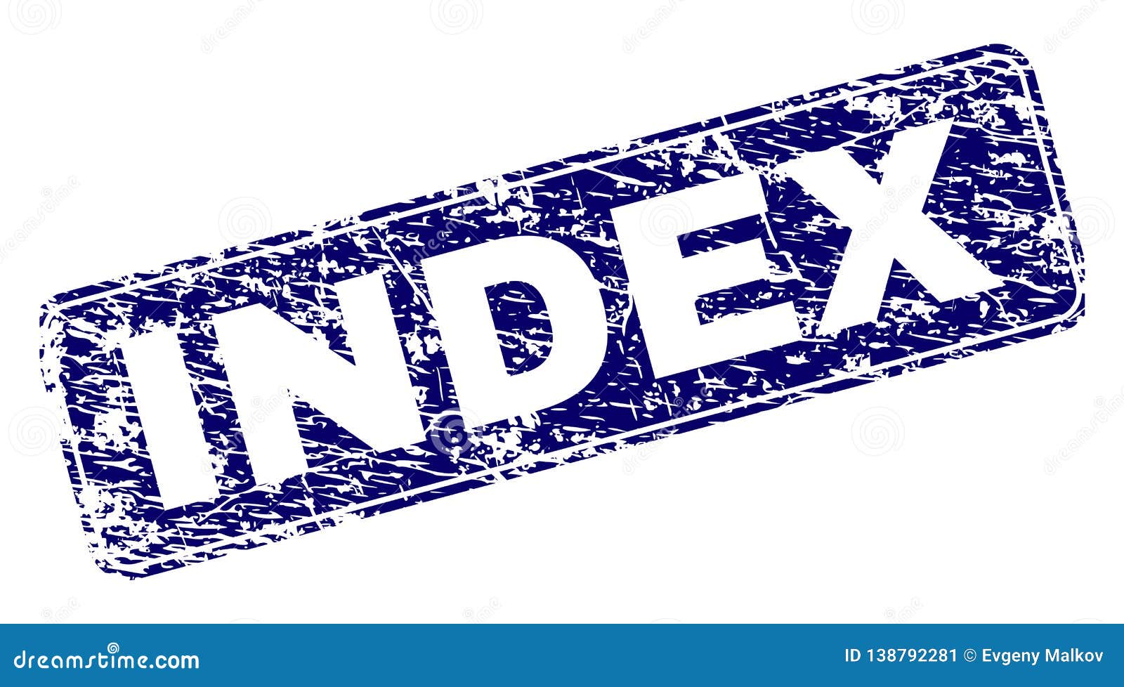 Scratched INDEX Framed Rounded Rectangle Stamp Stock Vector ...