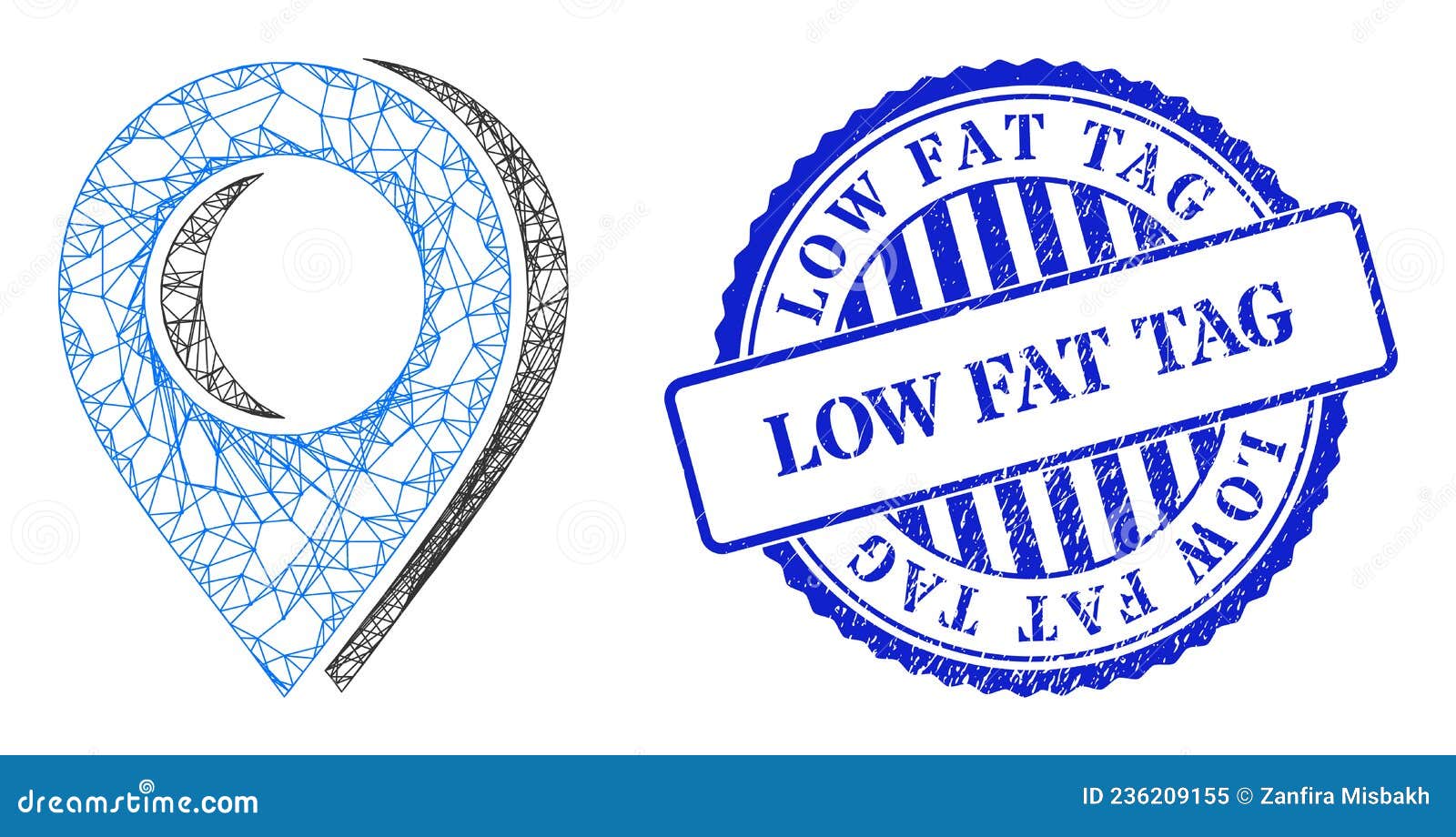 Map Marker Shadow Icon - Vector Triangle Mesh | CartoonDealer.com ...