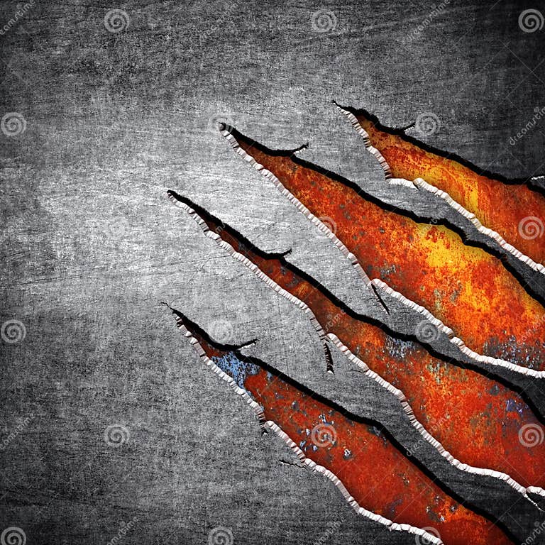 Scratched metal background stock illustration. Illustration of grunge ...