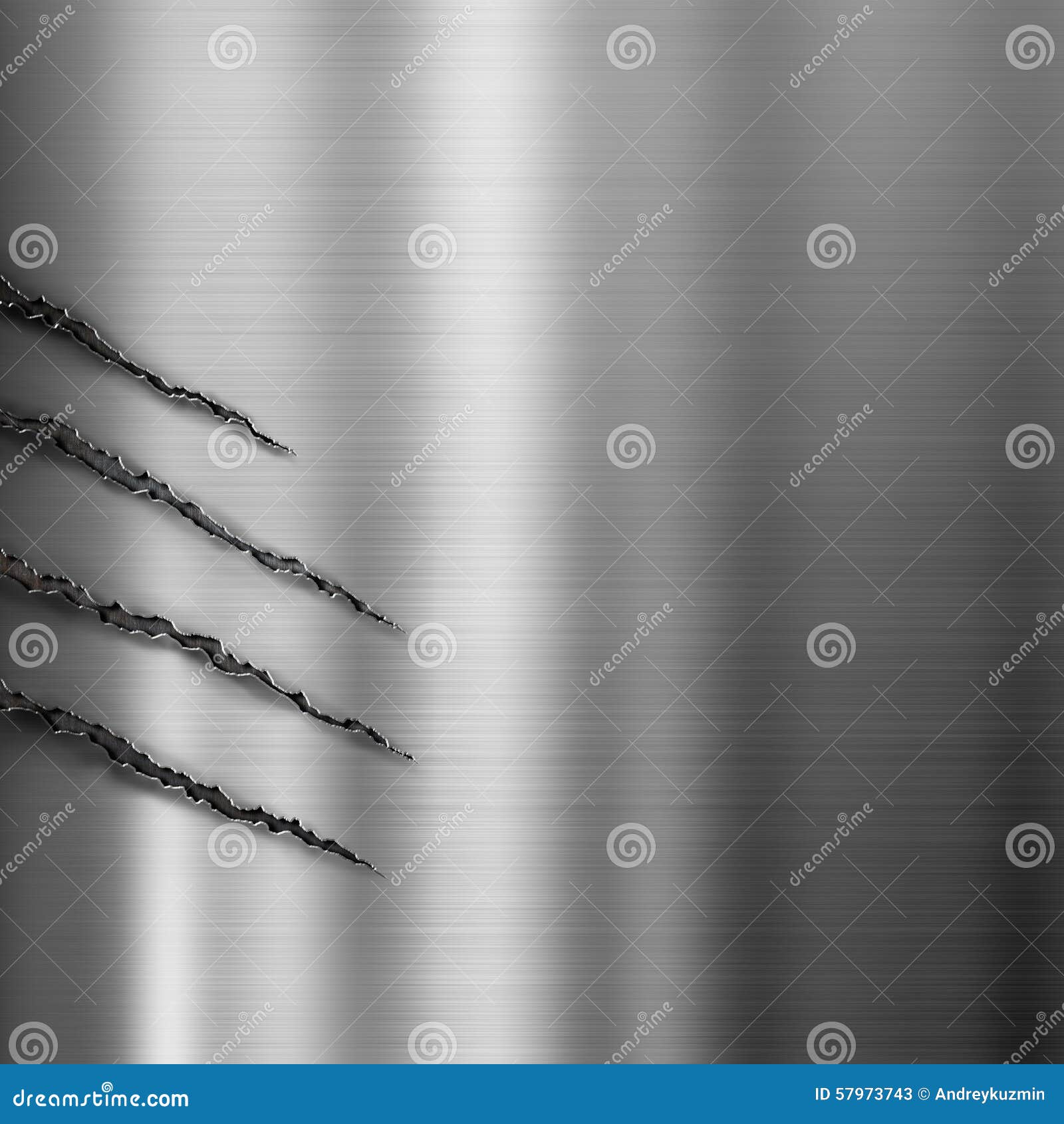 Scratched Metal Background with Beast Claws Marks Stock Illustration ...