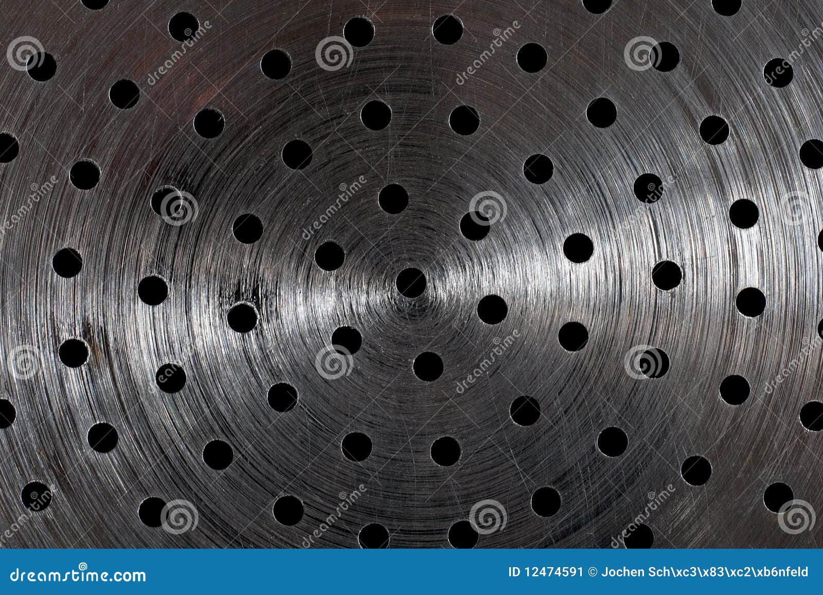 Scratched Metal Surface with Holes Stock Image - Image of steadily ...