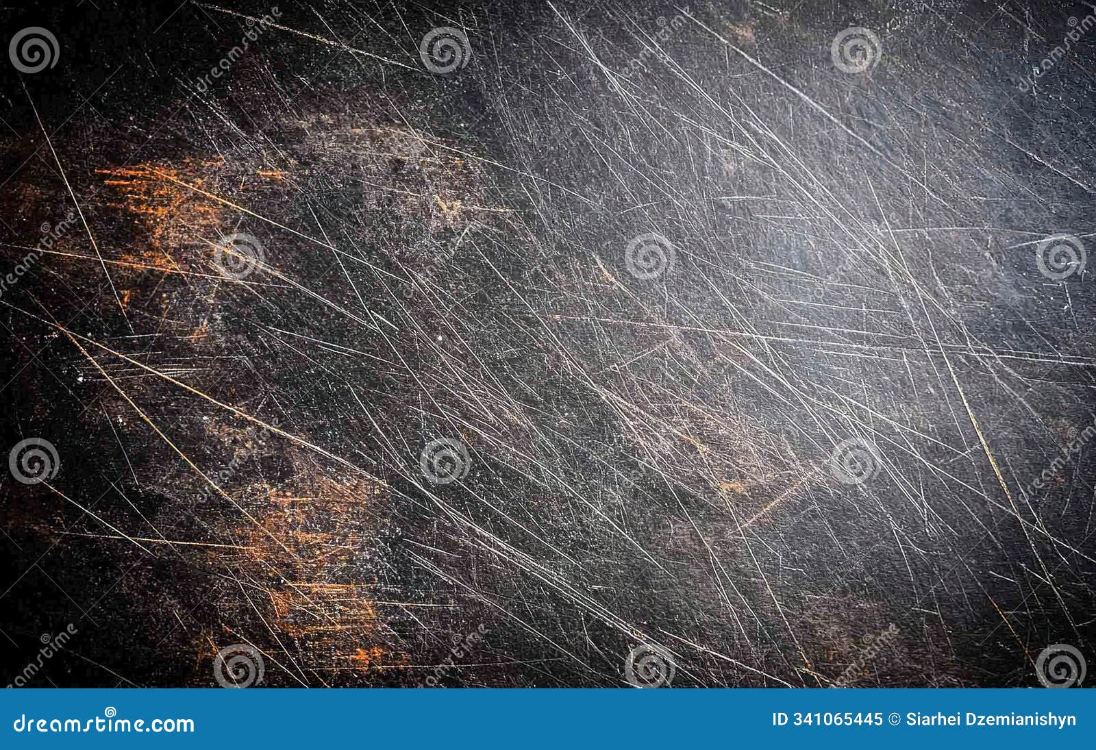 Scratched Metallic Surface Showing Signs of Wear and Tear with ...