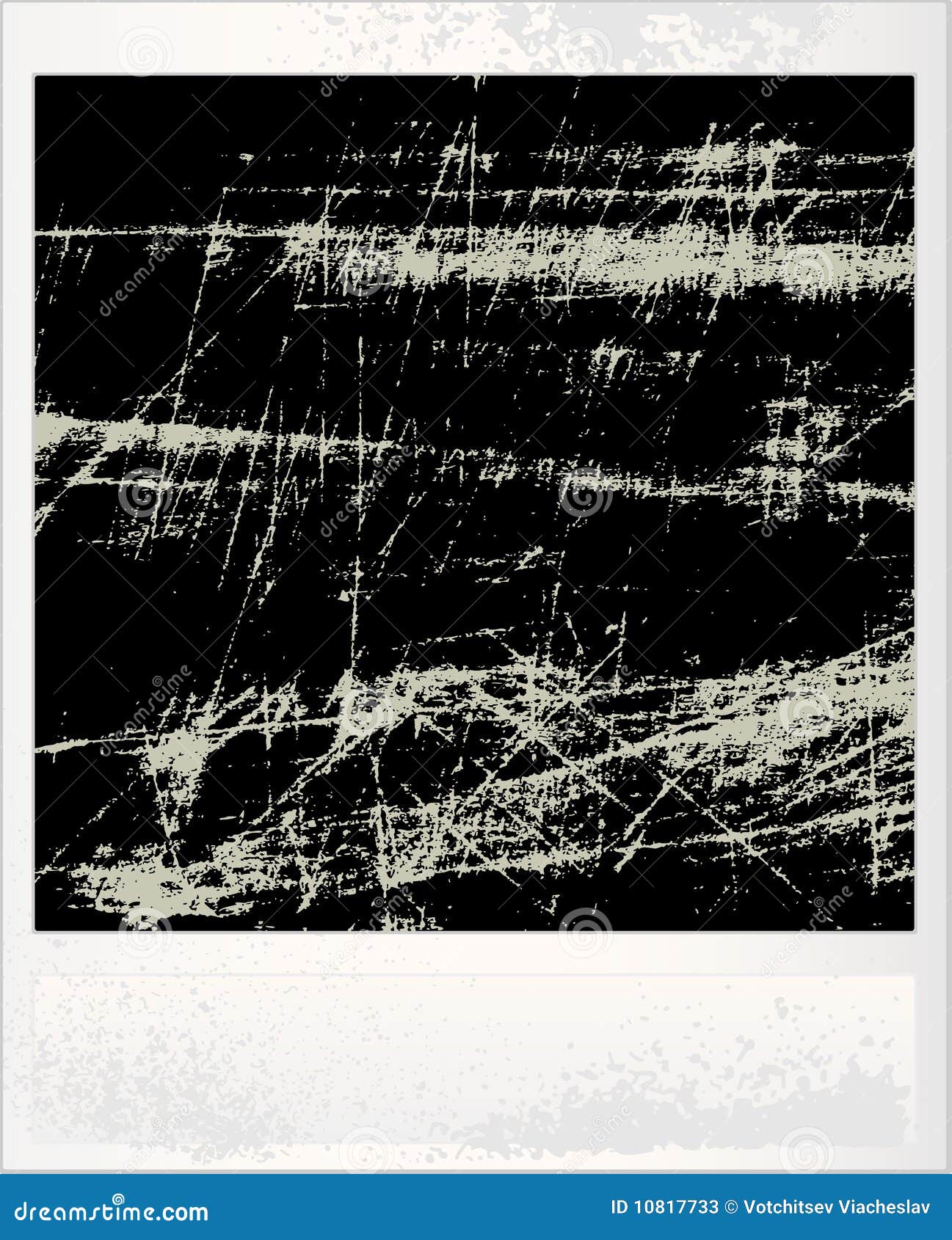Scratched old photo card stock vector. Illustration of framework - 10817733