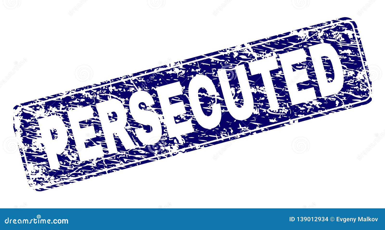 Scratched PERSECUTED Framed Rounded Rectangle Stamp Stock Vector ...