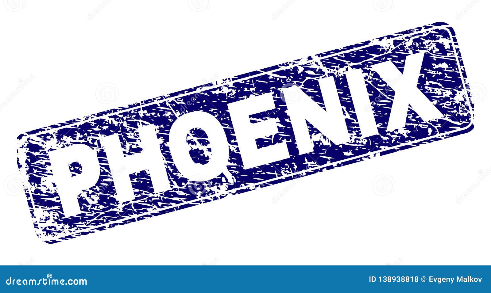 Scratched PHOENIX Framed Rounded Rectangle Stamp Stock Vector ...