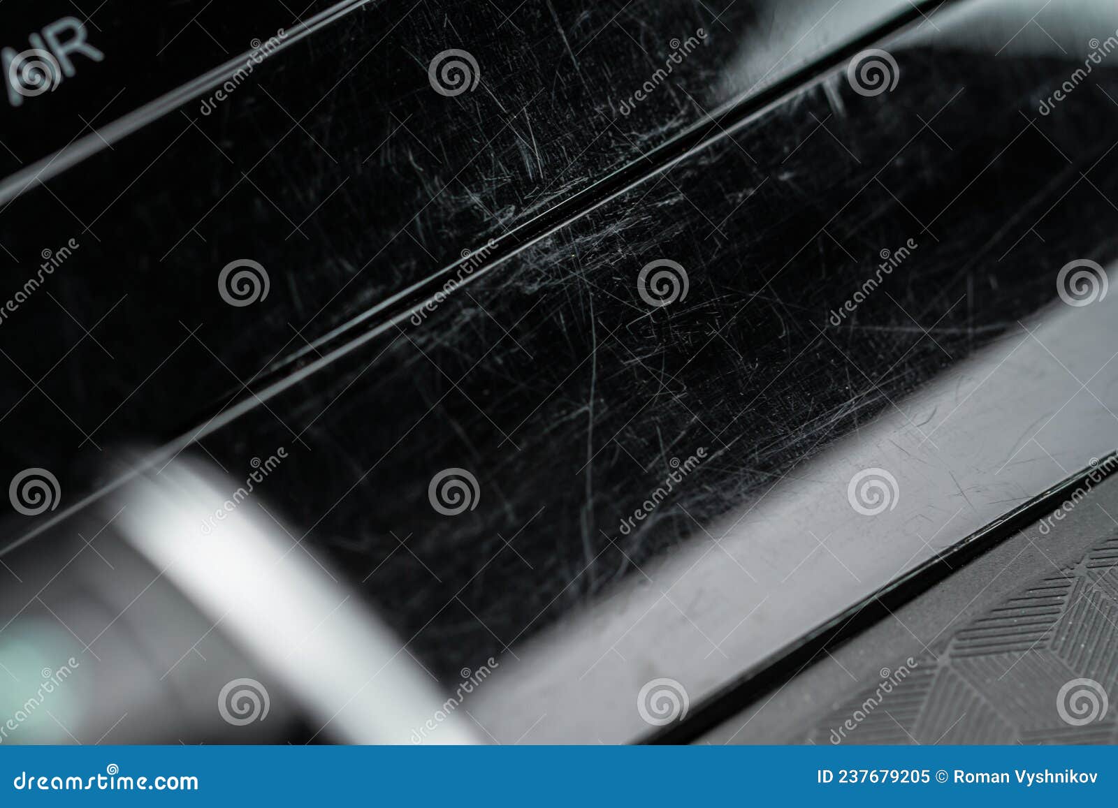 Scratched plastic details. stock image. Image of sketching - 237679205