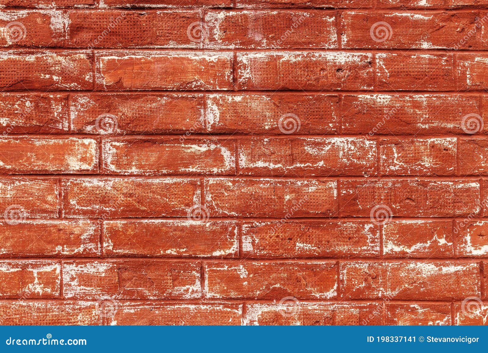 Scratched Red Brick Wall Texture Stock Image - Image of texture ...