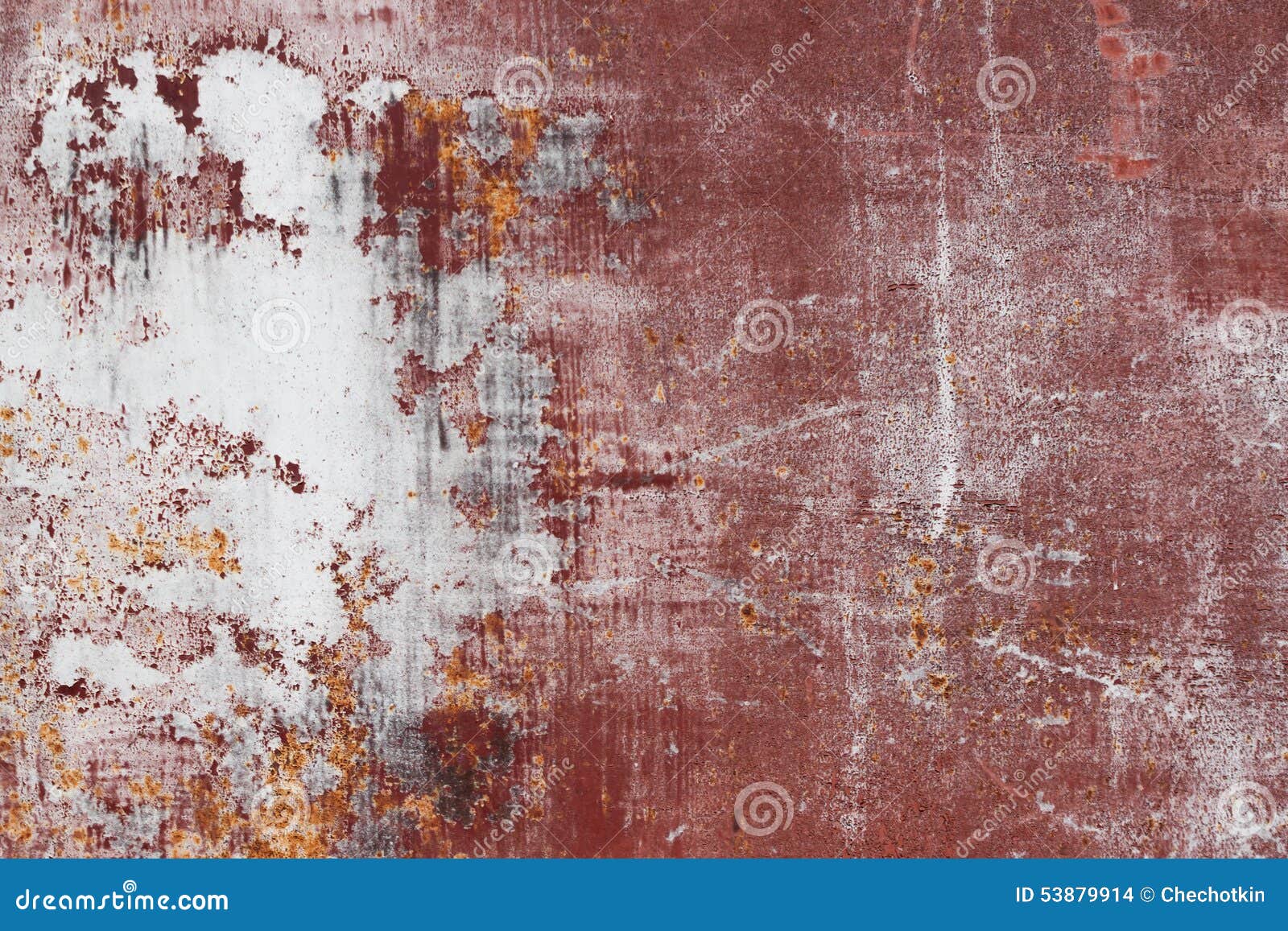 Scratched Red Metal Surface Stock Photo - Image of vintage, metal: 53879914
