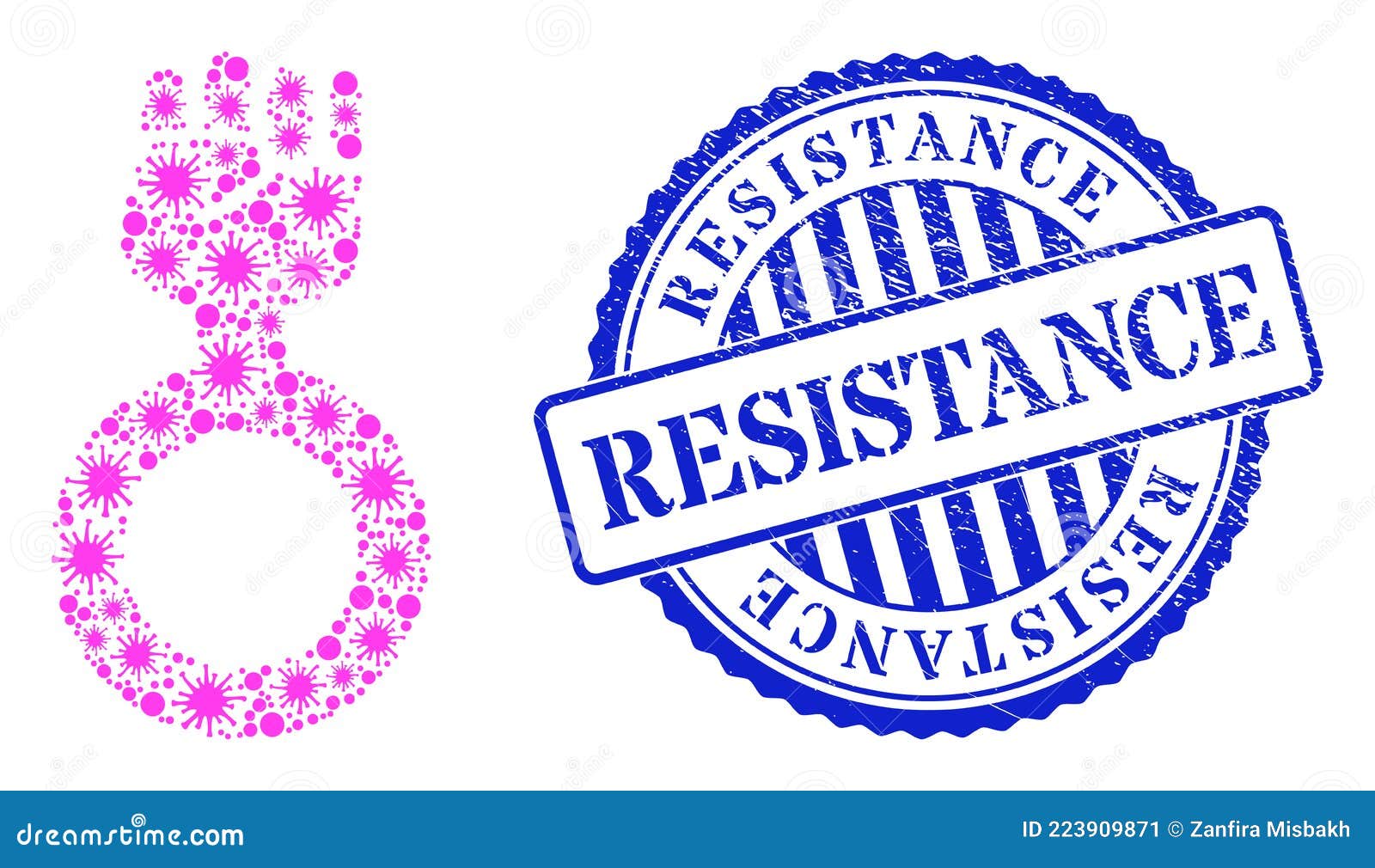 Scratched Resistance Is Futile Stamp And Multicolored Collage Shield ... Scratched Resistance Is Futile Stamp And Multicolored Collage Shield ...