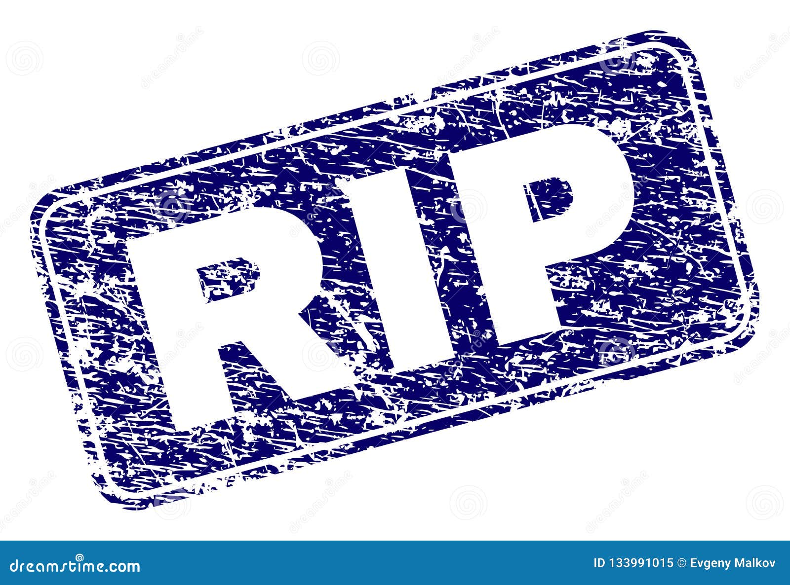 Scratched RIP Framed Rounded Rectangle Stamp Stock Vector ...