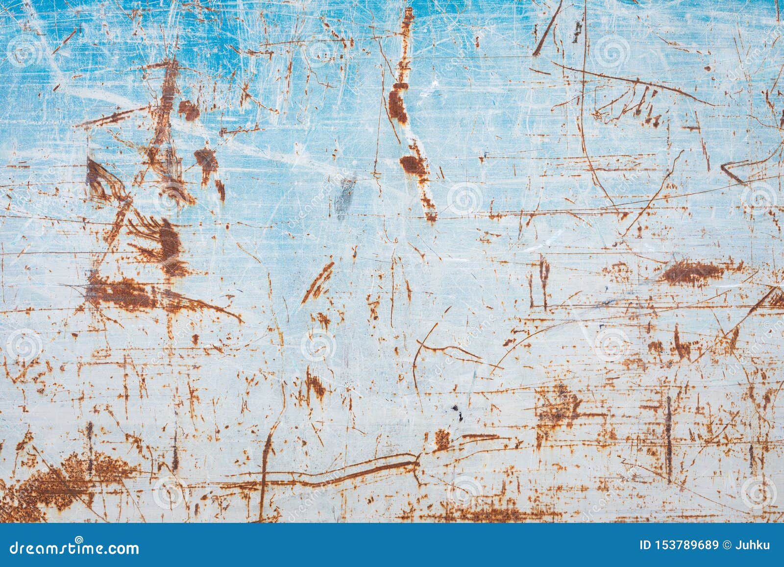 Scratched Rusty Metal Wall Texture Stock Image - Image of textured ...