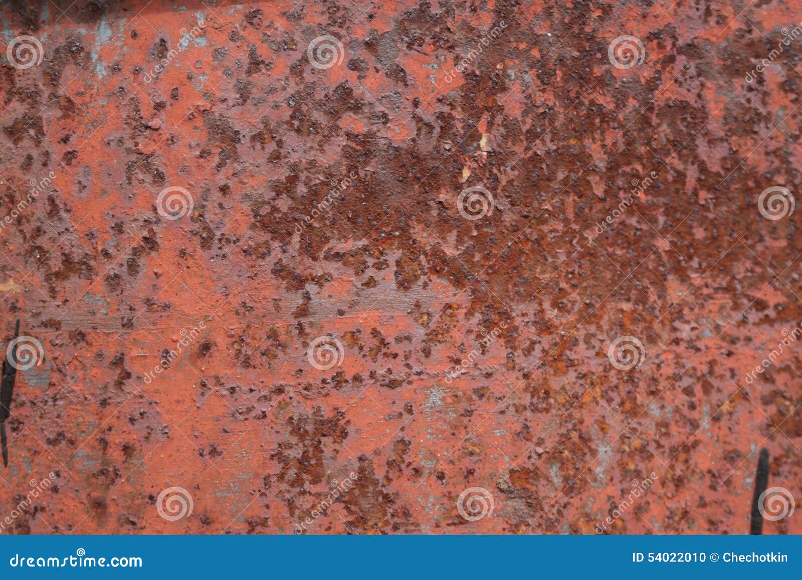 Scratched and Rusty Orange Metal Surface Stock Photo - Image of damaged ...