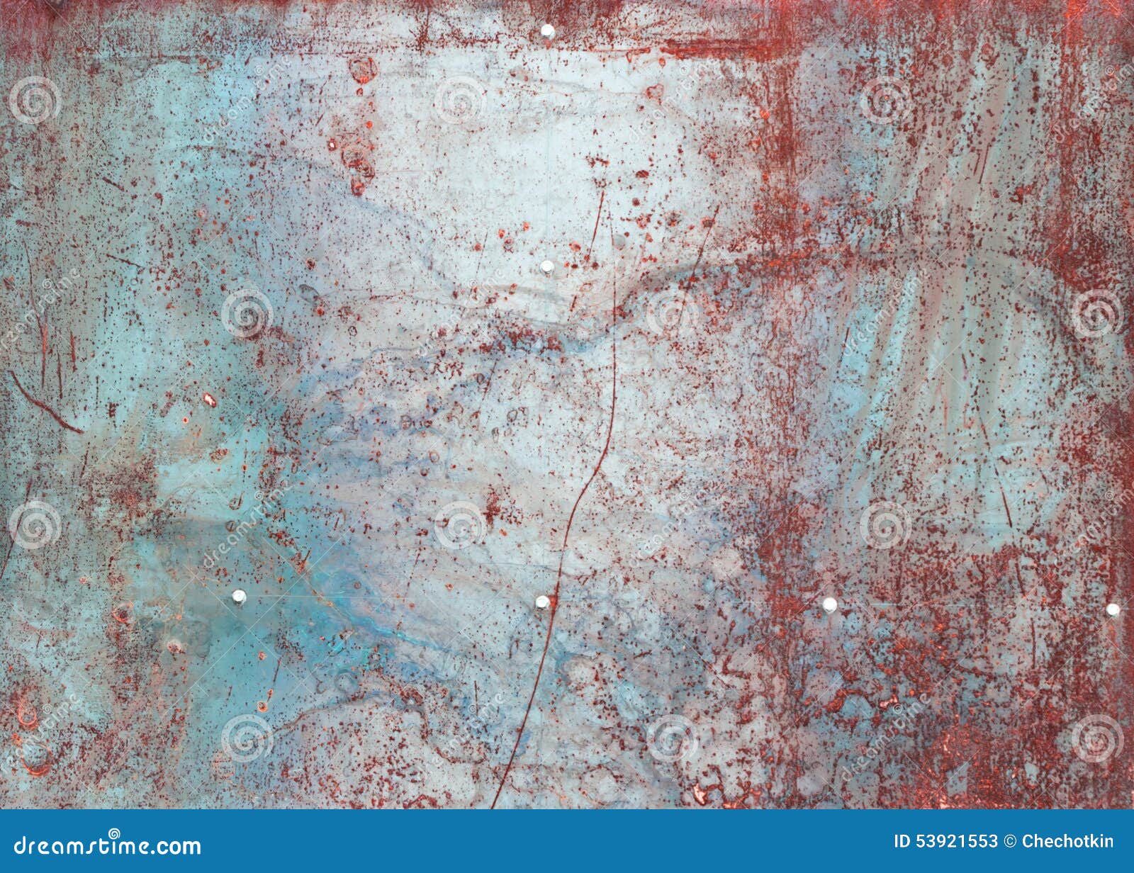 Scratched and Rusty Red Metal Surface Stock Image - Image of metal ...