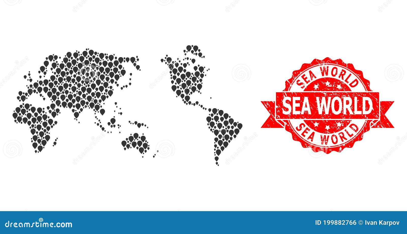 Scratched Sea World Stamp and Marker Mosaic Map of Earth Stock Vector ... Scratched Sea World Stamp and Marker Mosaic Map of Earth Stock Vector ...