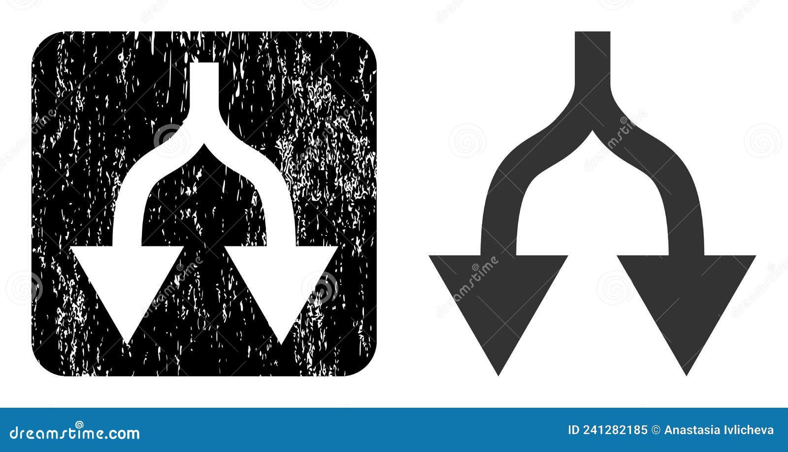 Split Arrows Icon Vector Isolated On White Background, Logo Concept Of ...