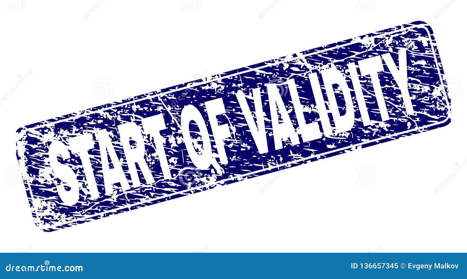 Scratched START of VALIDITY Framed Rounded Rectangle Stamp Stock Vector ...