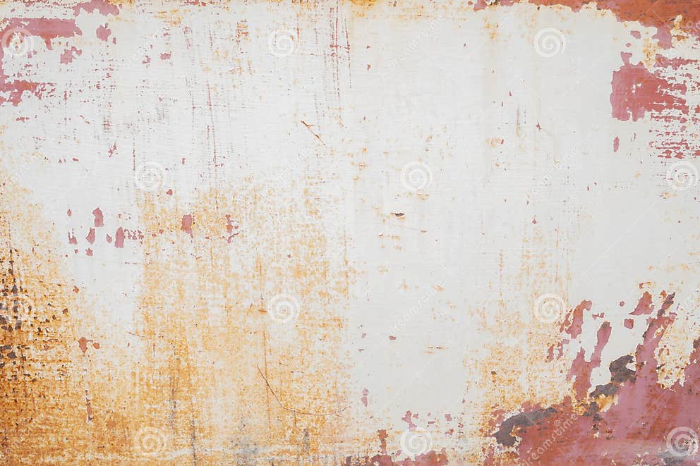 The Scratched Surface with Paint and Rust Stains Texture Stock Image ...