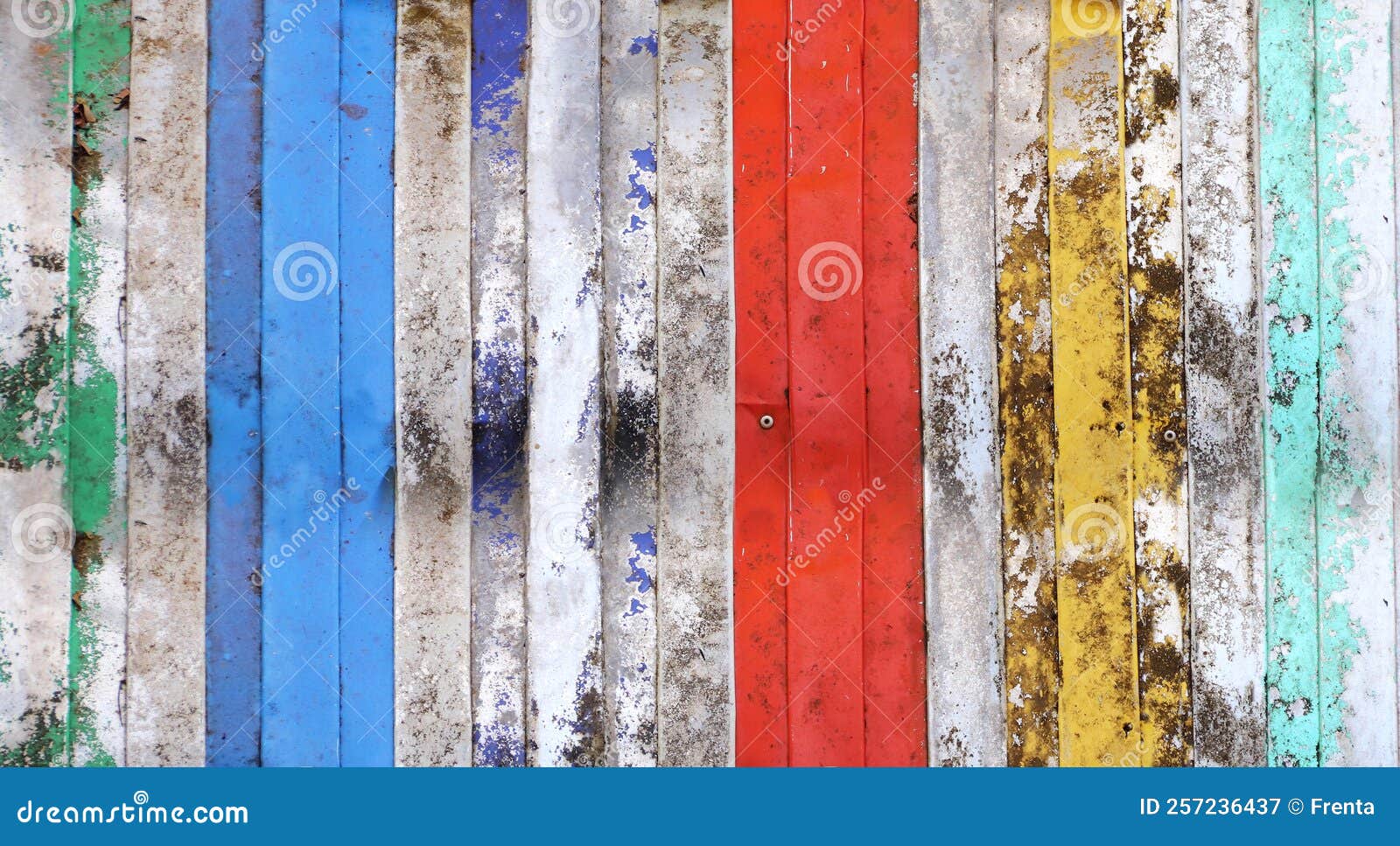 Scratched Surface of Panels with Paint and Rust Stains. Metal Material ...