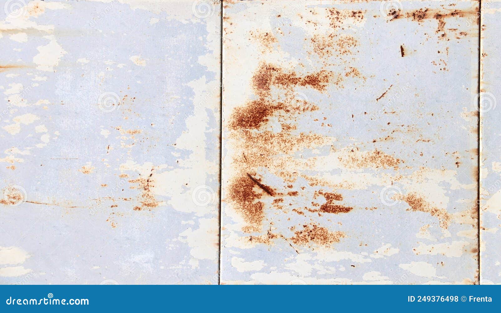 Scratched Surface of Panels with Paint and Rust Stains. Metal Material ...