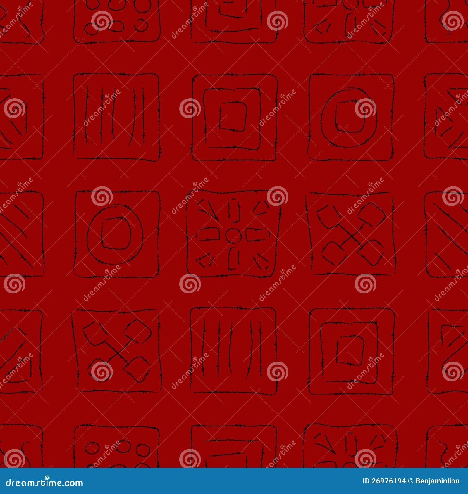 Scratched Symbols on Red stock vector. Illustration of black - 26976194