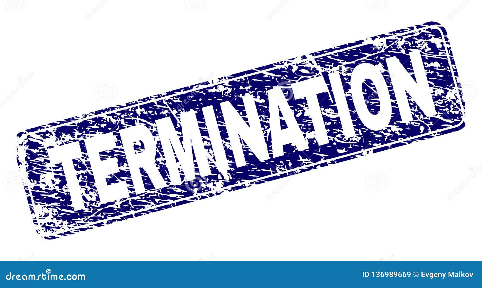 Scratched TERMINATION Framed Rounded Rectangle Stamp Stock Vector ...