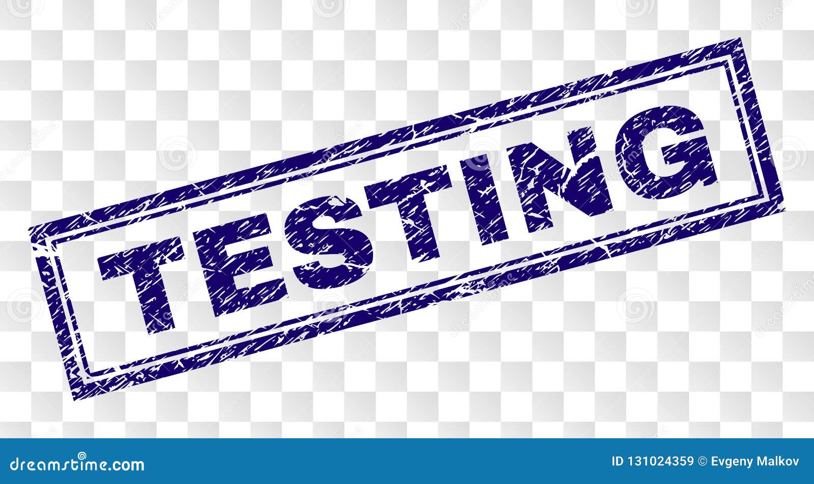 Scratched TESTING Rectangle Stamp Stock Vector - Illustration of ...