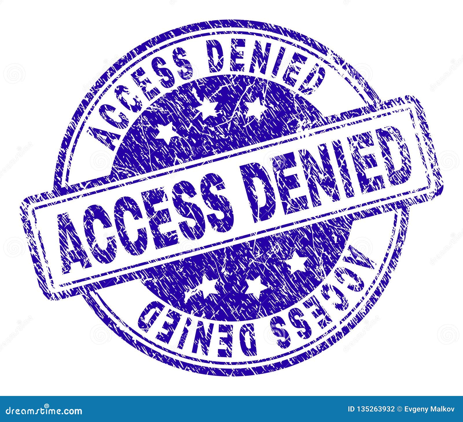 Scratched Textured ACCESS DENIED Stamp Seal Stock Vector - Illustration ...