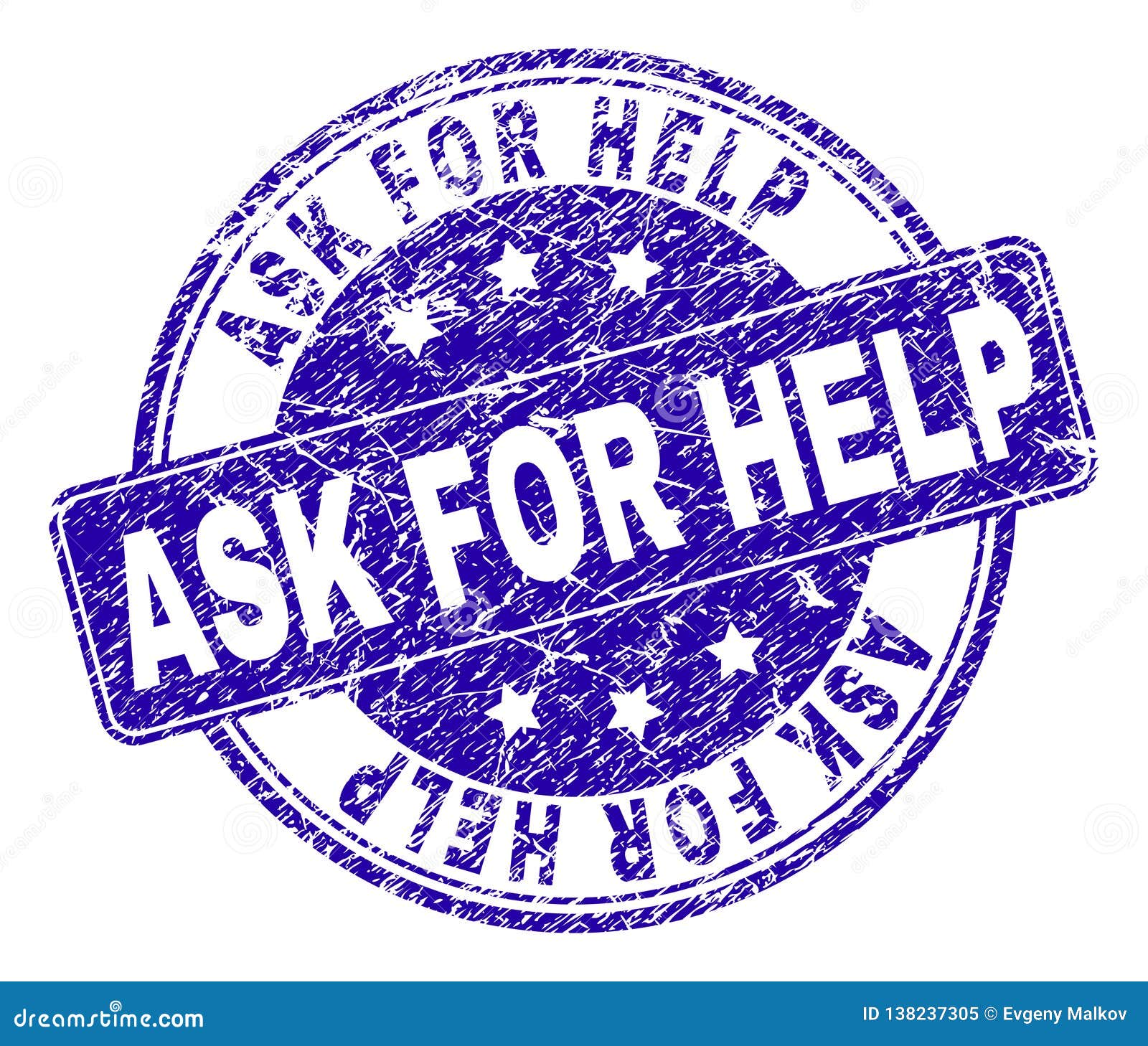 Scratched Textured ASK for HELP Stamp Seal Stock Vector - Illustration ...
