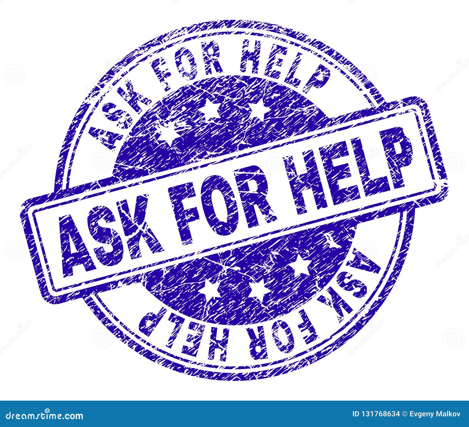 Scratched Textured ASK for HELP Stamp Seal Stock Vector - Illustration ...