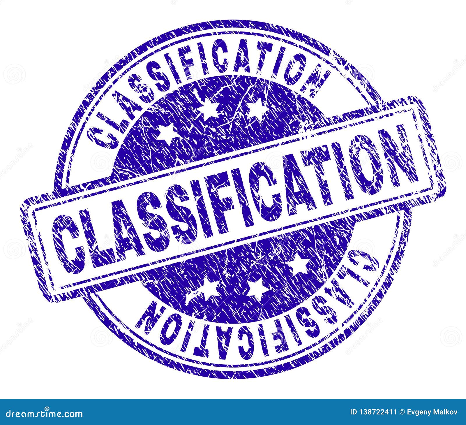 Scratched Textured CLASSIFICATION Stamp Seal Stock Vector ...