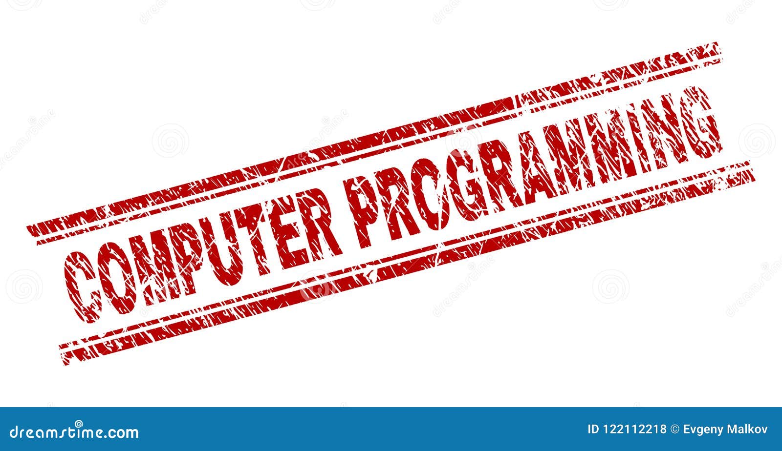 Scratched Textured COMPUTER PROGRAMMING Stamp Seal Stock Vector ...