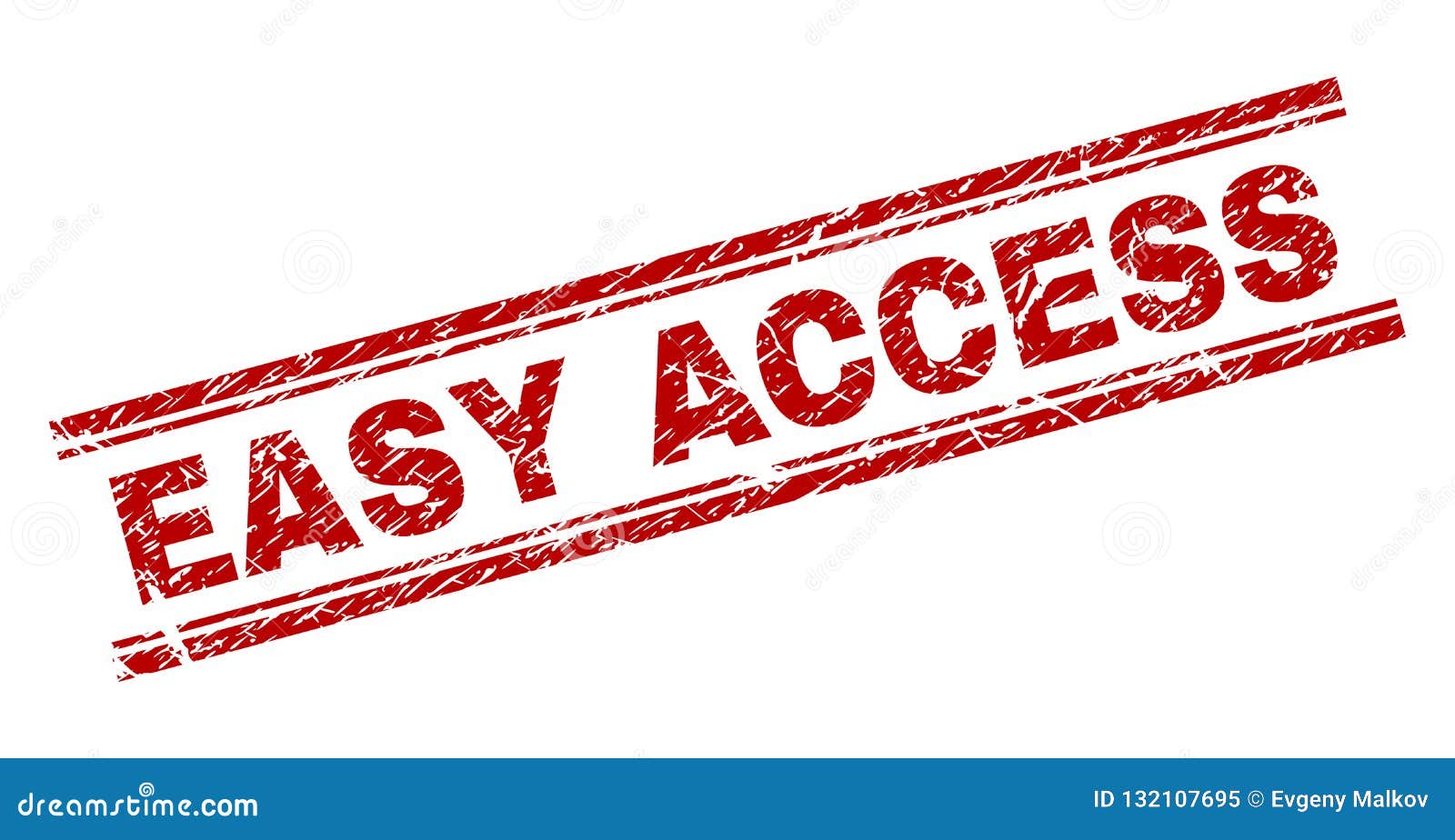 Scratched Textured EASY ACCESS Stamp Seal Stock Vector - Illustration ...