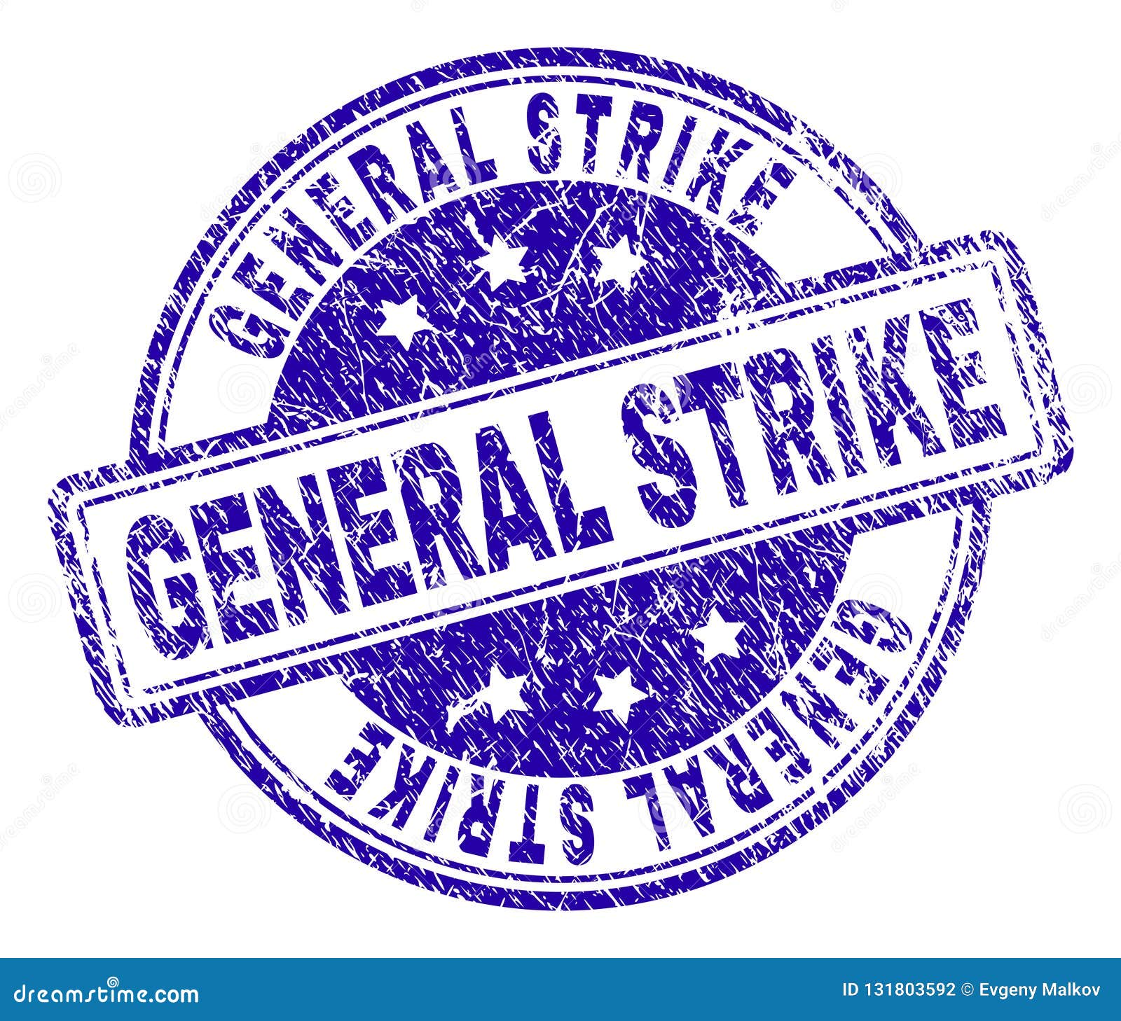 Scratched Textured GENERAL STRIKE Stamp Seal Stock Vector ...