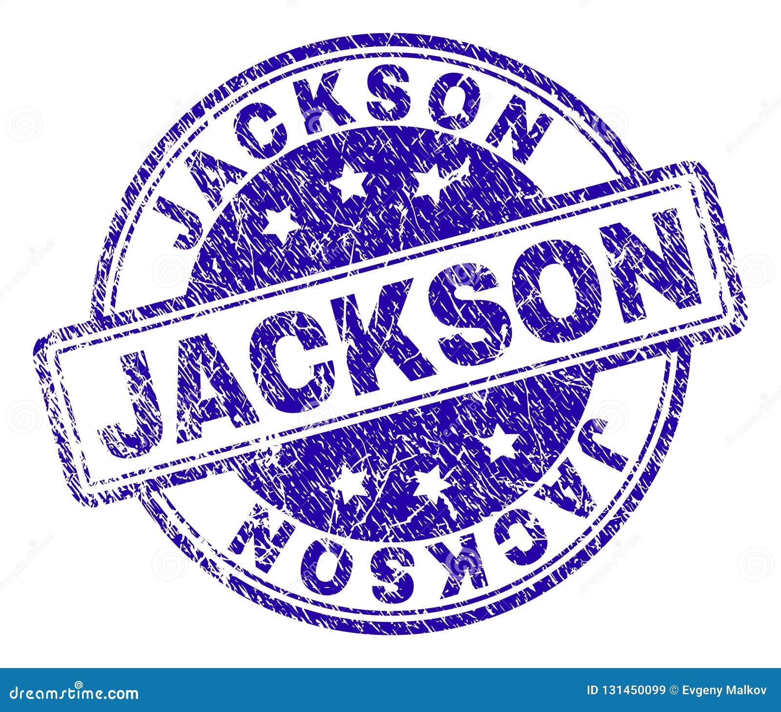 Scratched Textured JACKSON Stamp Seal Stock Vector - Illustration of ...