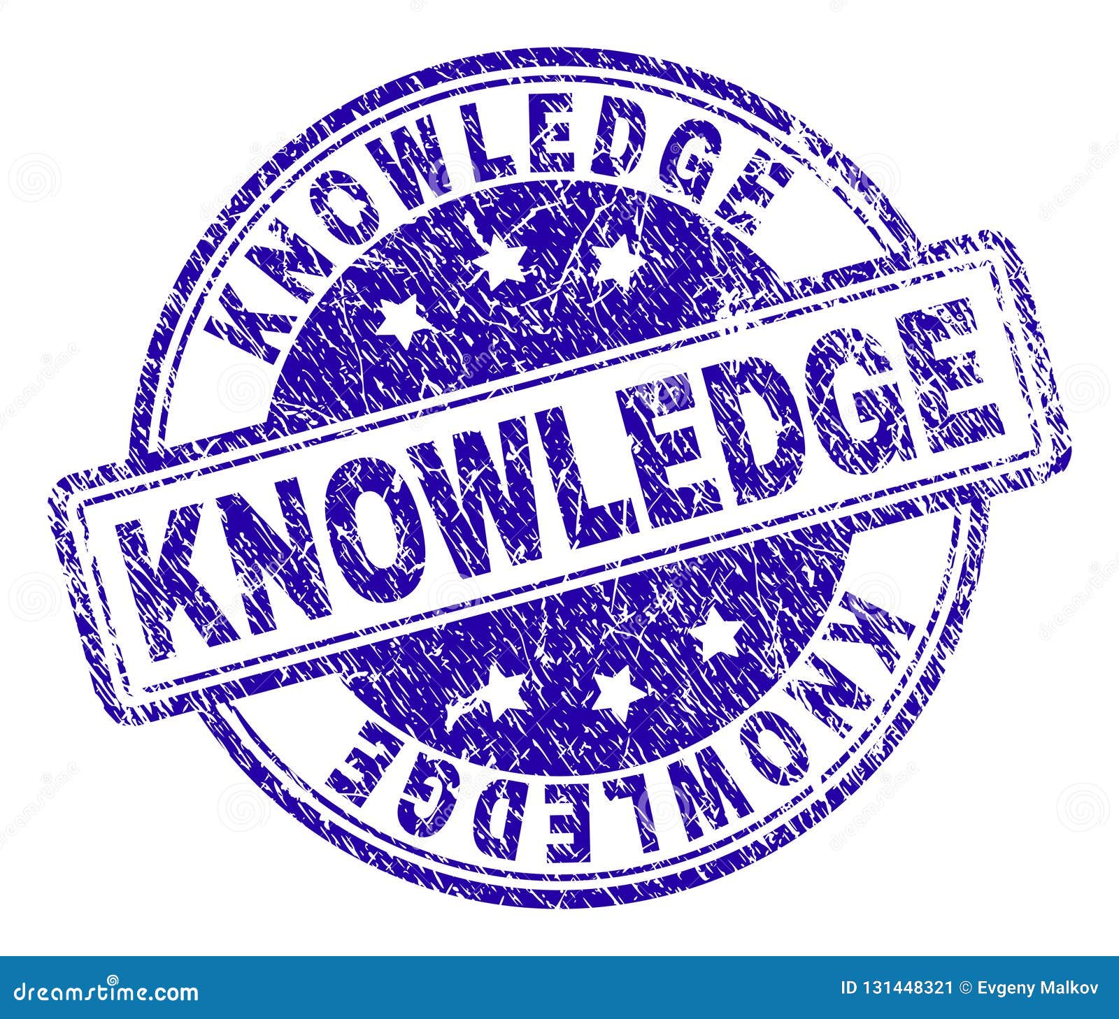 Scratched Textured KNOWLEDGE Stamp Seal Stock Vector - Illustration of ...